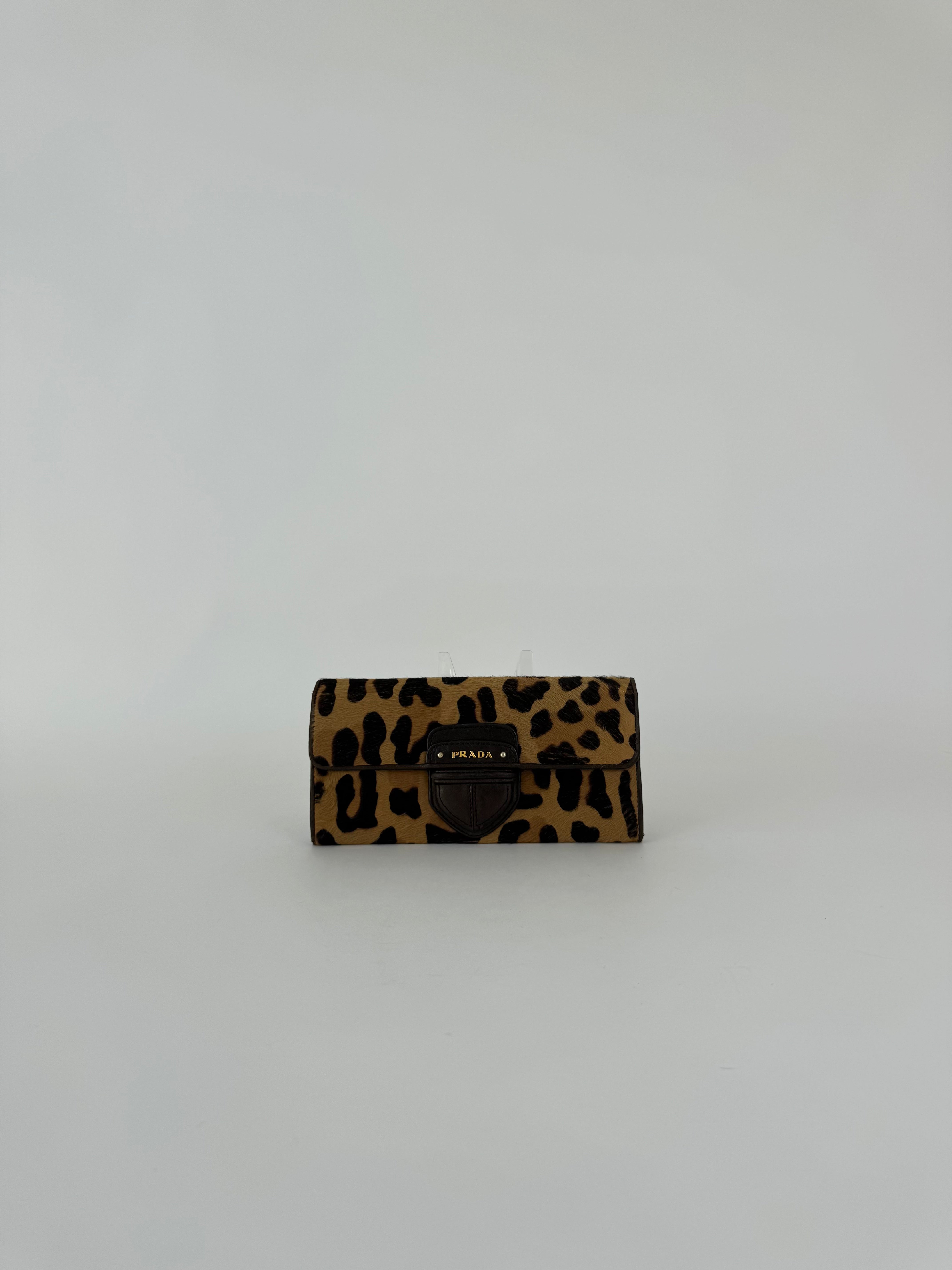 Prada Leopard Print Wallet
